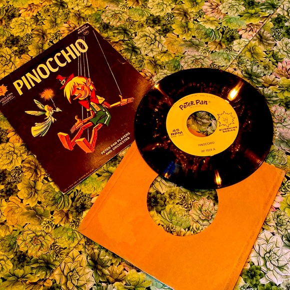 Peter Pan records | Portable Audio & Video | Pinocchio Peter Pan 45 Rpm ...